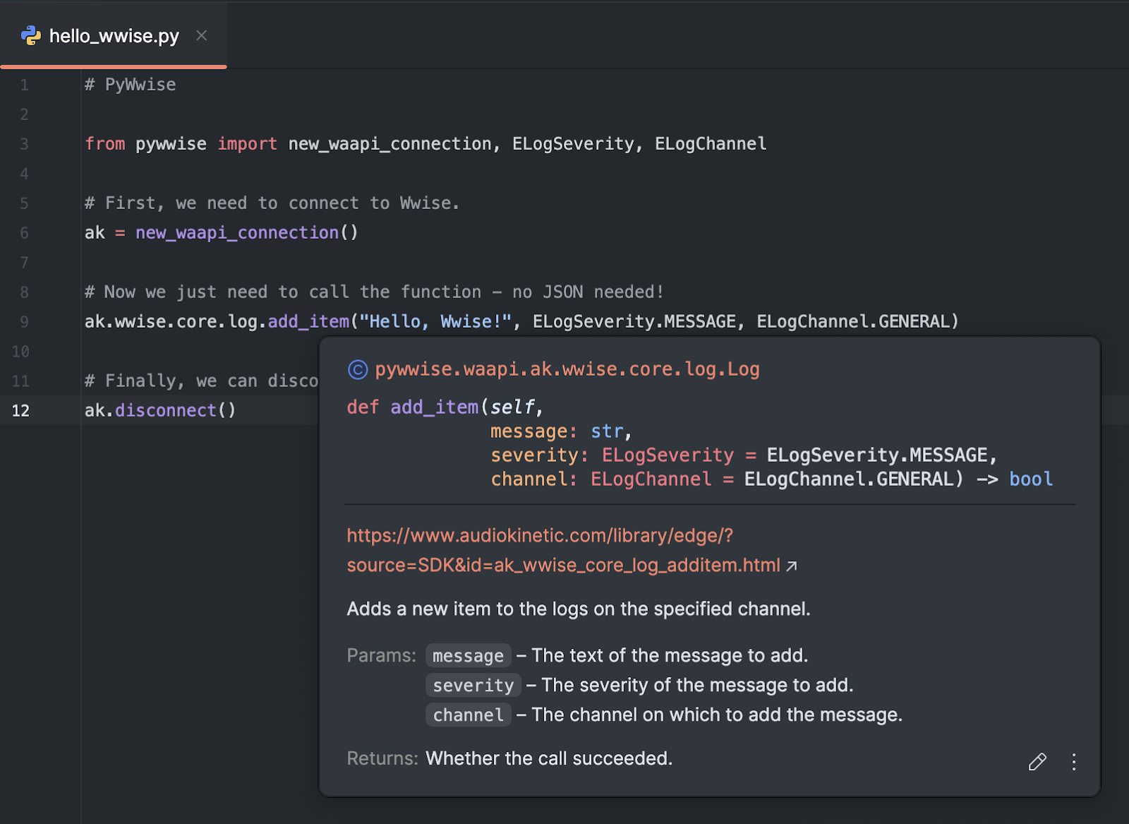 PyWwise: WAAPI Made Pythonic | Audiokinetic Blog